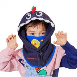 Kids Dinosaur Balaclava With Duck Neck Warmer