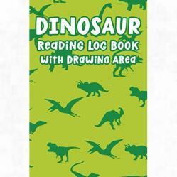 Dinosaur Reading Log Book with Drawing Area