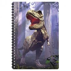3D T-rex Notebook - 80 Pages - Lined
