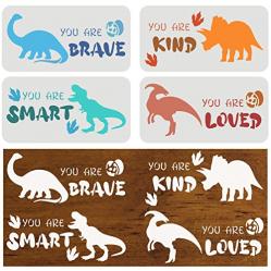 Dinosaurs Stencil with Motivational Messages 30x15cm