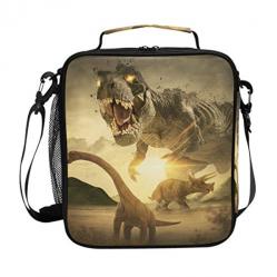 raging t-rex lunch bag