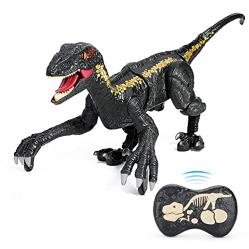 mini robot dinosaur: walking velociraptor with remote control
