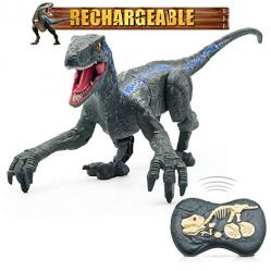 rechargeable raptor robot dinosaurs with light and sound